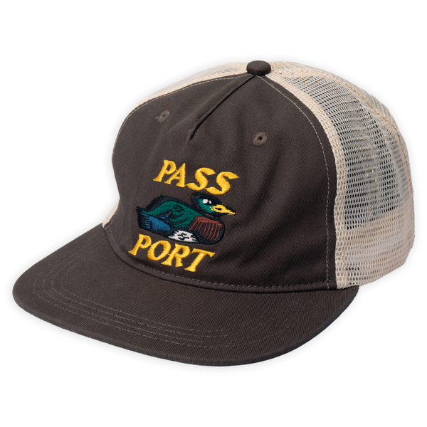 Pass~Port Fast Duck Workers Trucker Bark/Cream – The Skateboard Shop
